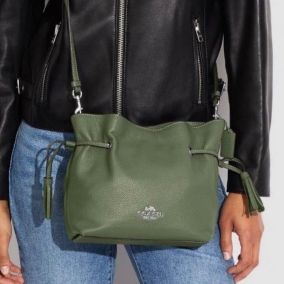 Coach | Bags | Coach Leather Andy Totecrossbody In Gorgeous Dark Sage ...